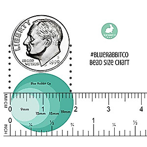 Black Silicone Beads by BLUE RABBIT CO for Keychain Making, Necklace, Bracelet (19mm, Black) Bulk Beads & Bead Assortments, Silicon Beads