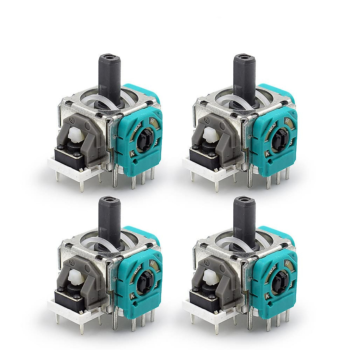 3D Analog Joystick Replacement, Controller Joysticks Compatible for Sony PlayStation 5 Game Controller Potentiometer Thumb Switch Controller Joypad Gamepad Sensor Module Axis Replacement