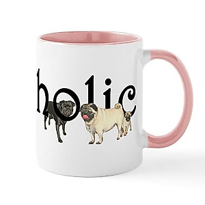 CafePress Pugaholic Ceramic Pug Mugs Ceramic Coffee Mug, Tea Cup 11 oz