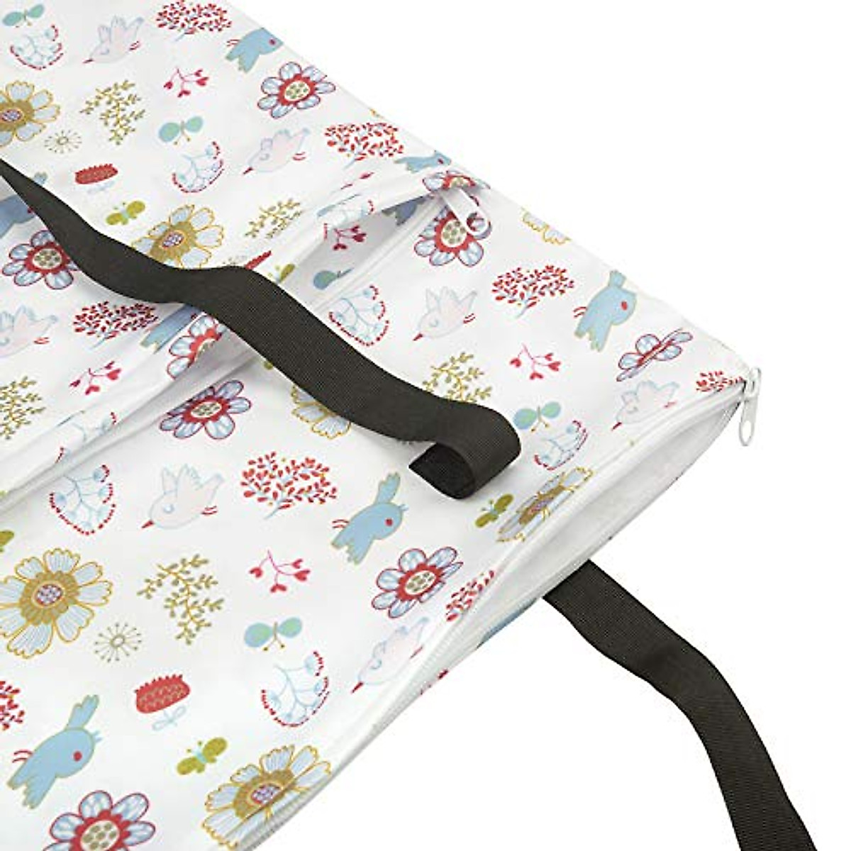 ALVABABY 2 Pack Large Wet Dry Bag Waterproof Hanging Cloth Diaper with Double Zippered Pockets 25x18 inches (Colorful world)