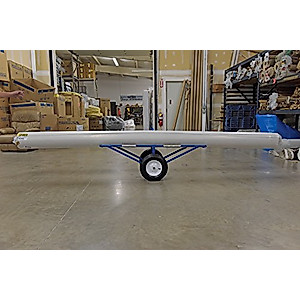 Vestil CARPET-45 Portable Carpet Dolly with Fully Pneumatic Wheels, 500 lbs Capacity, 60" Length x 26" Width x 20" Height, Platform Width (in.) 14-11/16.