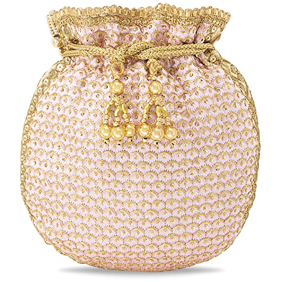 Aheli Indian Potli Bags for Women Evening Bag Clutch Ethnic Bride Purse with Drawstring (P30PCH)