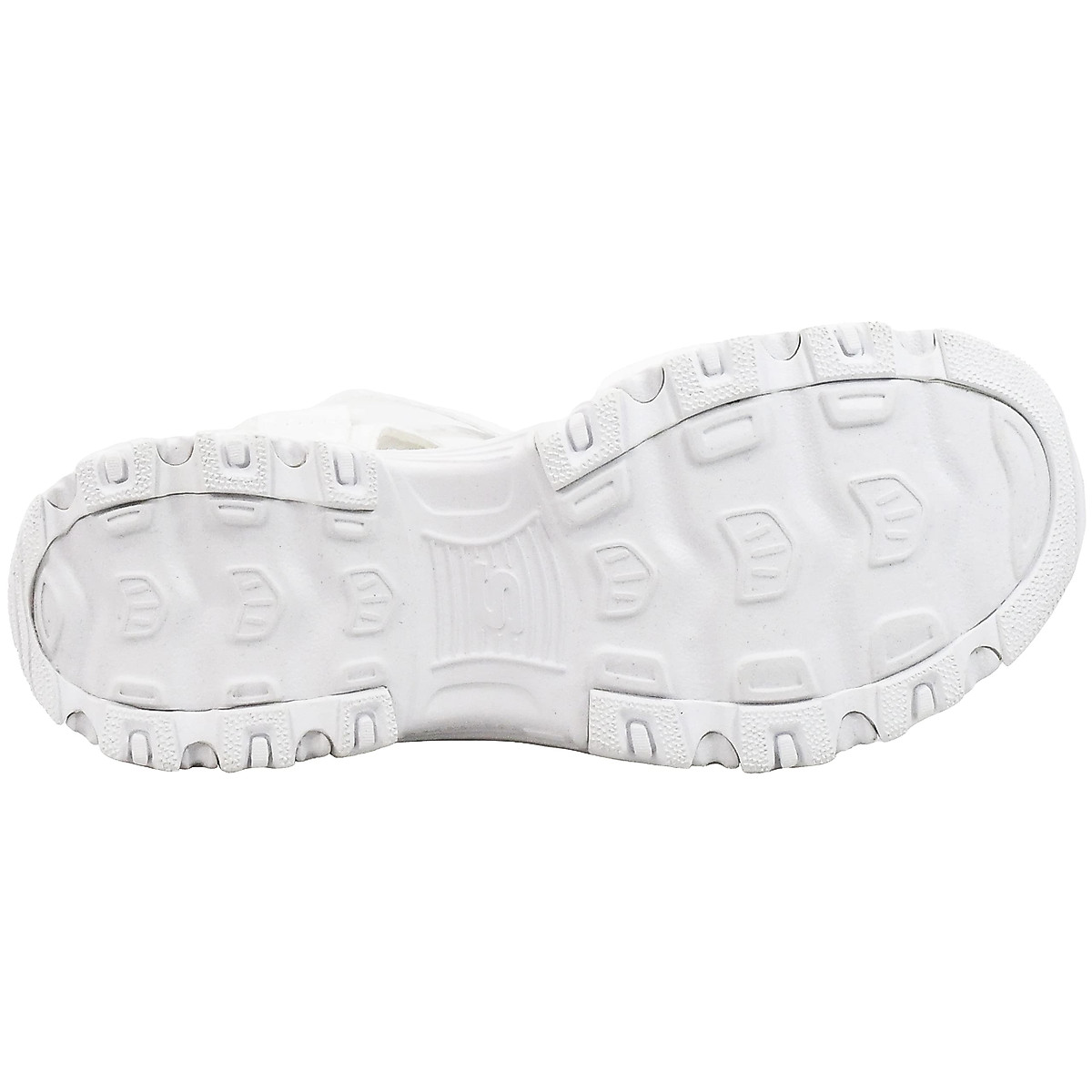 Skechers Women's D-Lites-Fresh Catch Sport Sandal White 10