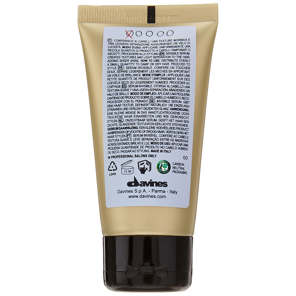 Davines This Is An Invisible Serum, Leave-In Styling For A Tousled, Shiny And Frizz-Free Look, 1.69 fl. oz.