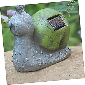 Uonlytech 3pcs Outdoor Ornament Lights Outdoor Garden Lights Animal Light Lawn Lamp Decorative Lights Solar Garden Lamp Solar Animal Lights Decorative Lights Snails Water Proof