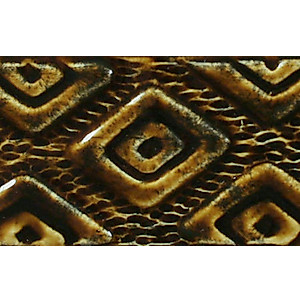 Amaco Potters Choice Hi Fire (Cone5-6) Glaze - Pint # PC-62 -Textured Amber Brown