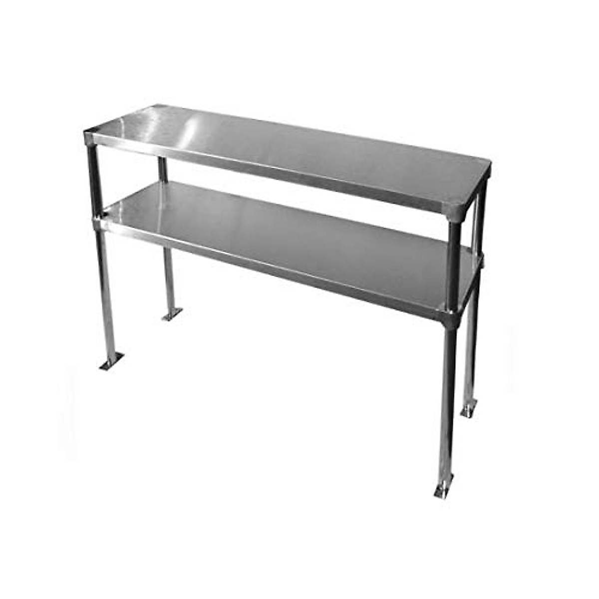 Stainless Steel Double Deck Overshelf(14" Width x 60" Length x 32" Height)