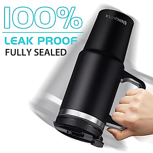 DIGJUPER 30 OZ Tumbler with Handle - Leak-Proof Coffee Mug Insulated Tumbler with Flip & Straw Lid, Carrier Bag, Stainless Steel Water Bottle Fits Cup Holder, Water Cup Travel Tumbler