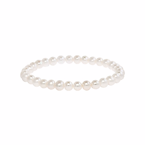 Freshwater Cultured Pearls 8inch Classic Stretch Strand Pearls Bracelet Jewelry for Women and Girls (Choice of Size and Colors) (white, 8.0-8.5mm)