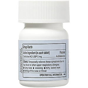 Rising Pharma - Cetirizine HCL 5 mg - Antihistamine Seasonal Allergy Tablets - 100 tablets