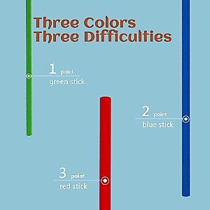 Figetget Keep It Steady Fun Family Games for Kids and Adults - Balance & Patience Training - Wooden Stick Toys for Creative Kids Games