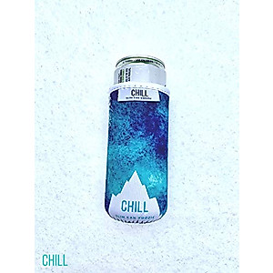 Chill Slim Can Insulators For White Claw - Relax And Enjoy With Our Can Cooler For Tall Skinny Cans Energy Drinks And Beer Bottles - Fits Truly Michelob Ultra Bud Light Seltzer 12 Oz Slim Cans