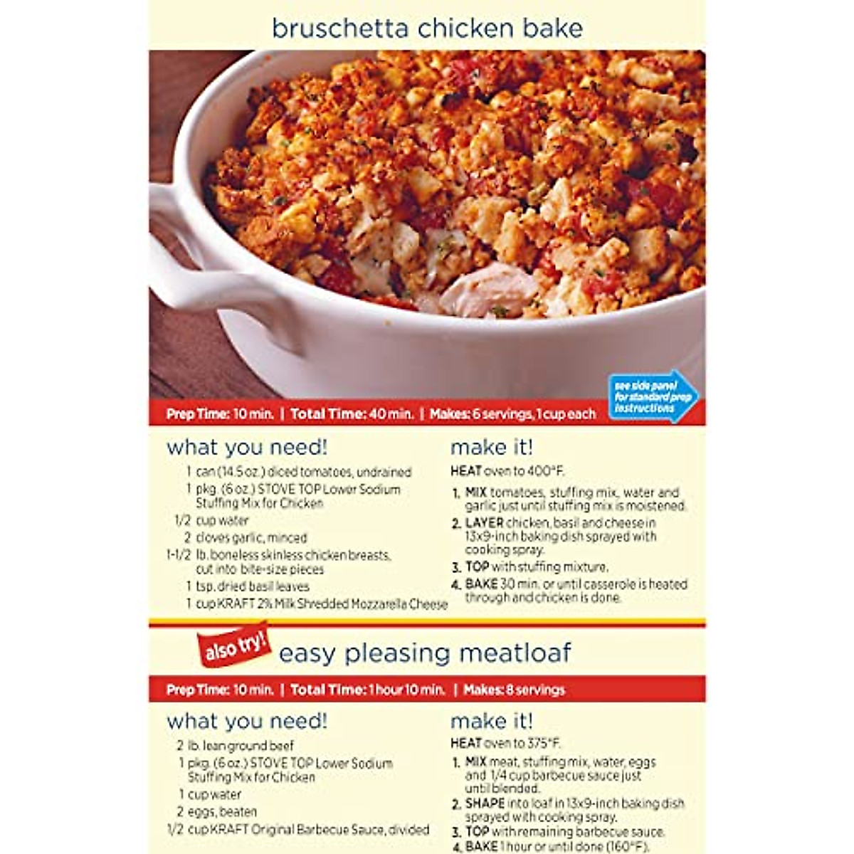 Stove Top Low Sodium Stuffing Mix for Chicken with 25% Less Sodium (6 oz Box)