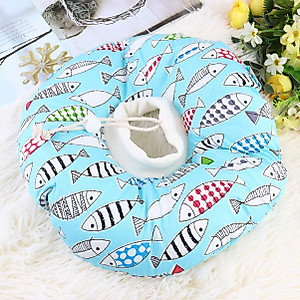 Balacoo Pet Recovery Collar Cat Recovery Collar Cat Cone Collar Cat Cones After Surgery Fish Pattern Soft