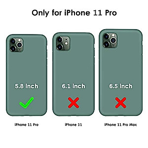 DTTO Compatible with iPhone 11 Pro Case, [Romance Series] Full Covered Silicone Cover [Enhanced Camera and Screen Protection] with Honeycomb Grid Cushion for iPhone 11 Pro 5.8" 2019,Midnight Green