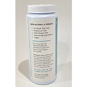Severe Diaper Rash Treatment Powder - Heal & Cure Very Bad Horrible Diaper Rash Bleeding Blisters Quickly from Diarrhea for Newborn Infant & Adults - Skin Healing Organics