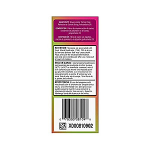 Playtex Sport Tampons, Regular Absorbency, Fragrance-Free - 18ct