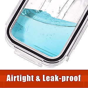 30 Pack Airtight Food Storage Containers for Kitchen Pantry Organizers and Storage, Plastic Kitchen Storage Canisters with Lids,Cereal, Flour & Sugar Containers - Labels, 6 Spoon & Marker