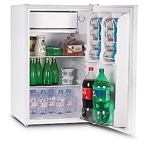 Commercial Cool CCR32W Compact Single Door Refrigerator and Freezer, 3.2 Cu. Ft. Mini Fridge, White