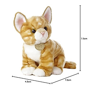 Aurora® Adorable Miyoni® Tots Orange Tabby Kitten Stuffed Animal - Lifelike Detail - Cherished Companionship - 10 Inches