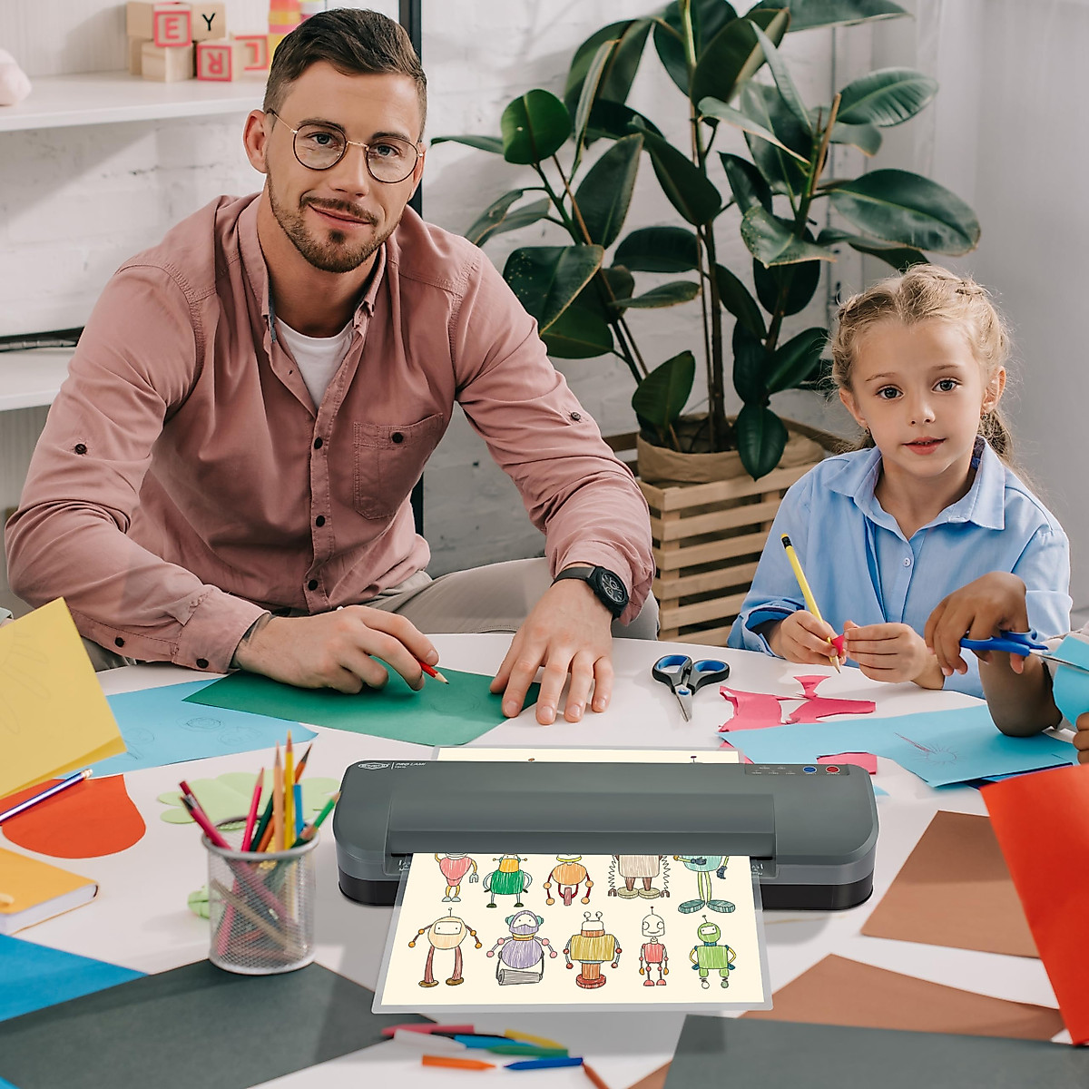 SINCHI 55-Second Warm-up, 13-inch Business Laminating Machine for 3-10 mil Laminating Sheets, 40 inches/Minute high Speed Thermal laminator Machine for Home/Office/School, Hot & Cold Lamination