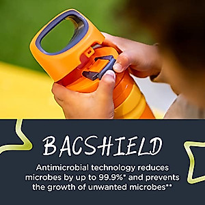 Tommee Tippee Superstar Insulated Flip Top Sportee Straw Cup, 18m+, 11oz, 2 Pack | Leak and Shake Proof, Anti-Microbial Spout