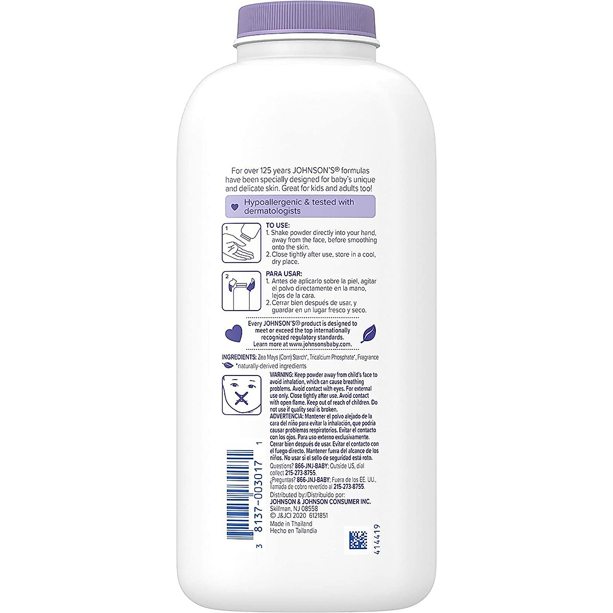 JJ Baby Powder Lavender/Chamomile 15 Oz(12 Packs)