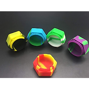 Gentcy Large 26ml Silicone Container Containers Jar Multi Color 5pcs