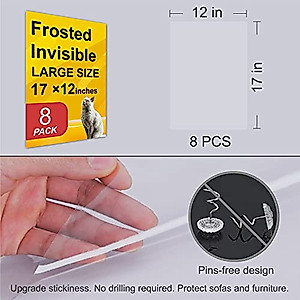 Furniture Protectors from Cats Couch Corner Protector for Anti Cats Scratch Protectors Deterrent for Furniture Tape XL - 8 Pack