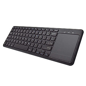 BoxWave Keyboard Compatible with Alienware X15 R2 Gaming Laptop (15.6 in) - MediaOne Keyboard with TouchPad, USB Fullsize Keyboard PC Wireless TrackPad - Jet Black