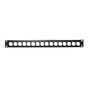 Elite Core RP1U-16D Rack Panel with 16 D-Series Punch-Outs, 1U