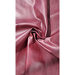 Plastex Faux Leather Caprice, Wine 10 Yards