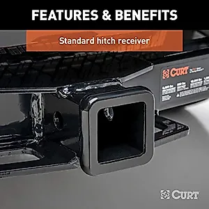 CURT 31075 2-Inch Front Receiver Hitch, Select Toyota Tacoma