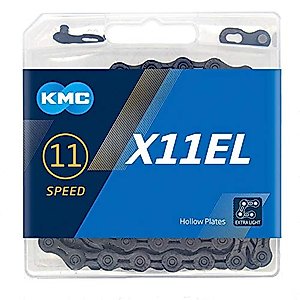 KMC Unisex's X11el Chain, Black, 118 Link