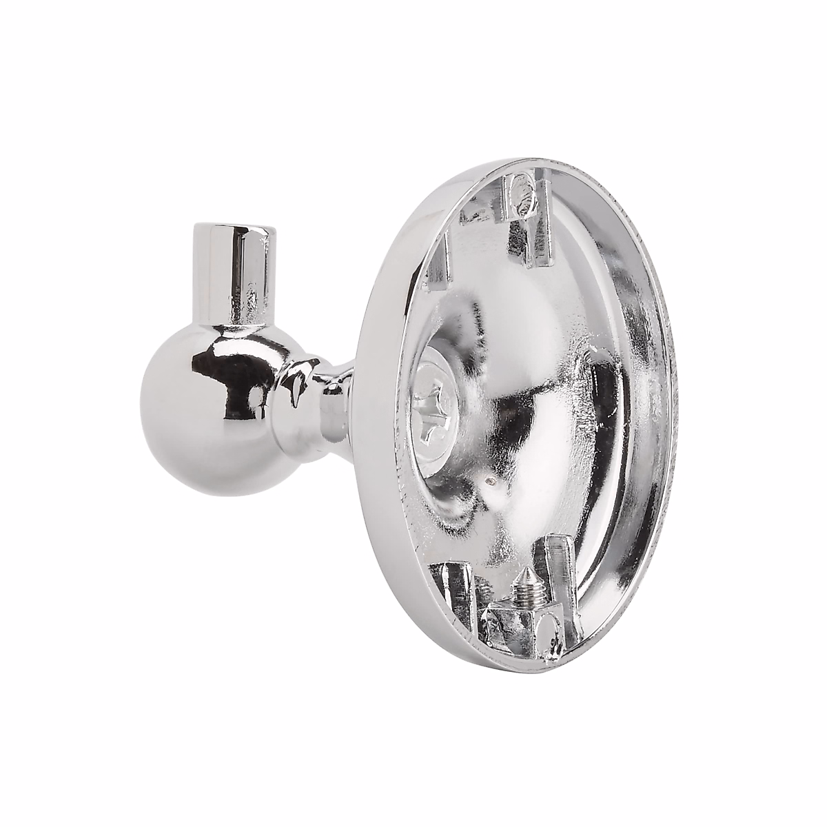 Amerock Wall Mounted Chrome Robe Hook, Towel Holder, Single Prong Hook, Towel Hook, Bathroom Accessories, Bath Hardware, Kitchen Towel Holder