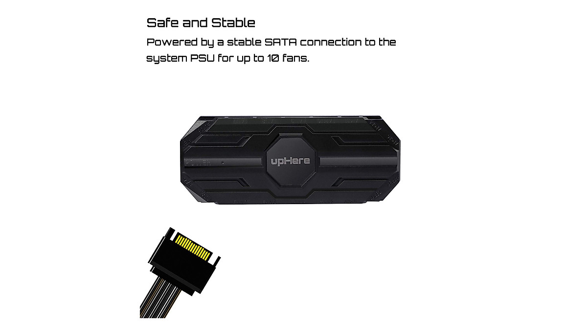 upHere MBX10 RGB Hub: 10-Port Fan Control & RF Remote