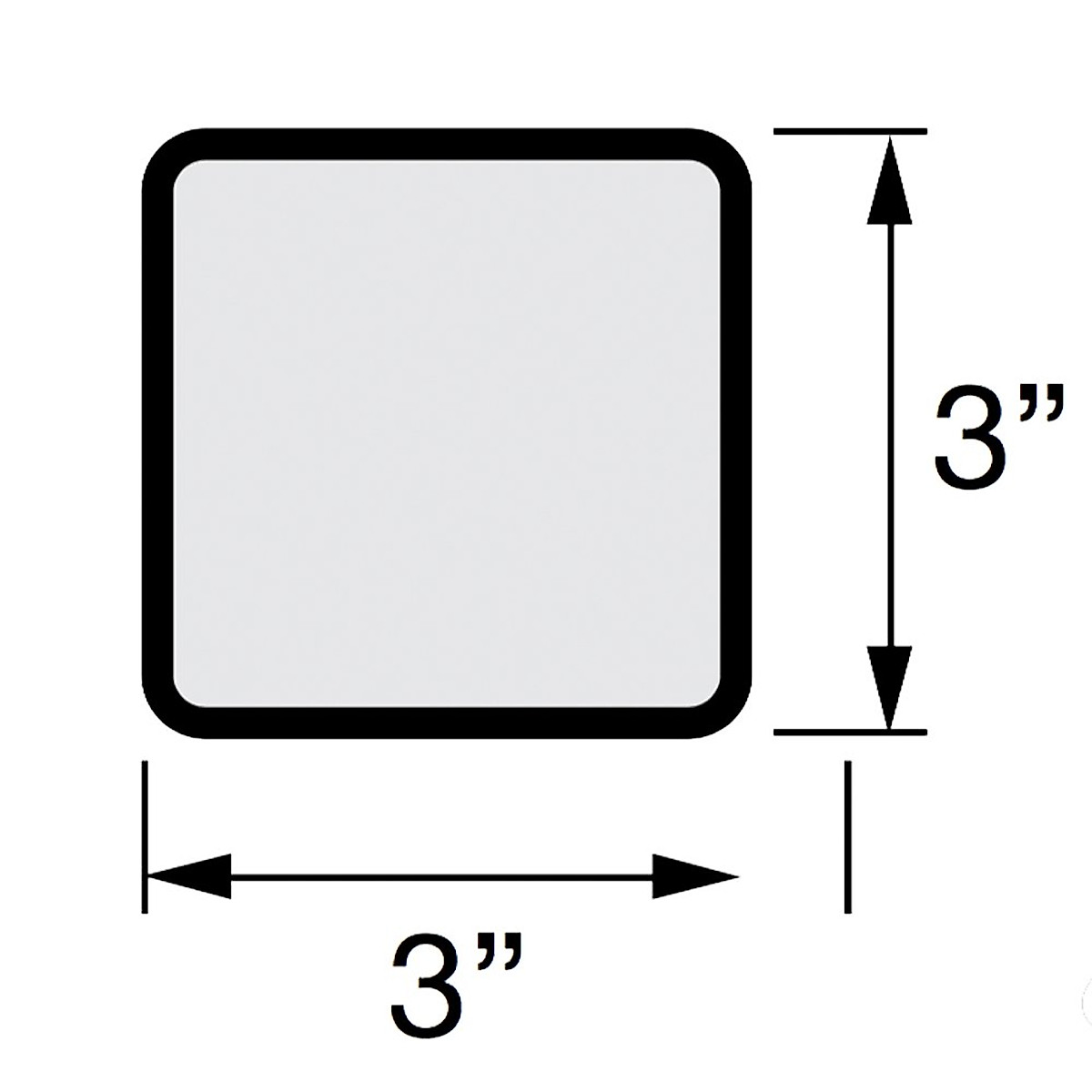 INCOM Manufacturing: Workplace Marker 3" Square, Yellow (Pack of 25)