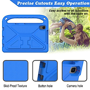 GOZOPO Kids Case for Lenovo Tab M8 Tablet 8", Lightweight Shockproof Handle Stand Case for Lenovo Tab M8 4th Gen/ M8 3rd Gen/ M8 2nd Gen/Smart Tab M8 HD -Blue