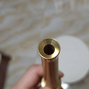 KOMANDE 6" Garden Water Hose Nozzle for Yard - Heavy Duty Solid Brass PowerBlast Super Sweeper High Pressure 3/4 Inch GHT Thread Inlet - for Cleaning Driveway, Pool, Kennel and Car