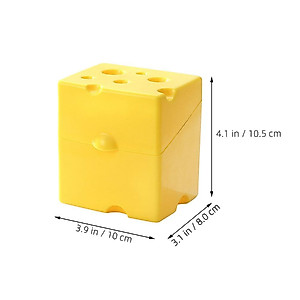 Pyrrhiax Cheese Storage Cheese Keeper Sliced Cheese Container for Fridge With Flip Lid Butter Block Cheese Slice Storage (1pcs)
