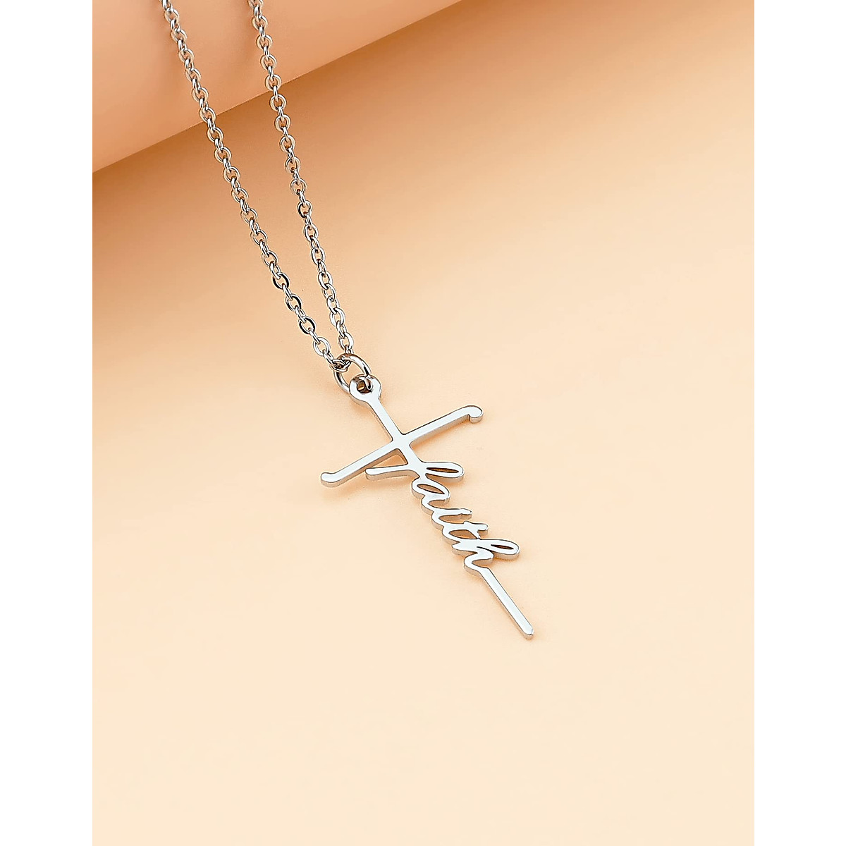 Lcherry Gifts for Women Faith Cross Necklace for Women Jewelry Necklace Gifts