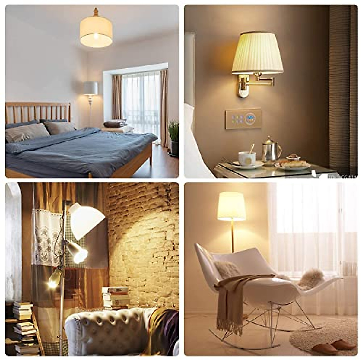 Dimmable A21 LED Bulb, 2600LM Super Bright Light Bulbs, 20W=150W, Warm White 3000K, UL Listed, E26 Base, Damp Rated, 2 Pack