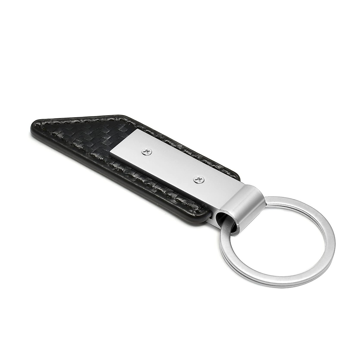 iPick Image Compatible with Honda Ridgeline Carbon Fiber Texture Black PU Leather Strap Key Chain