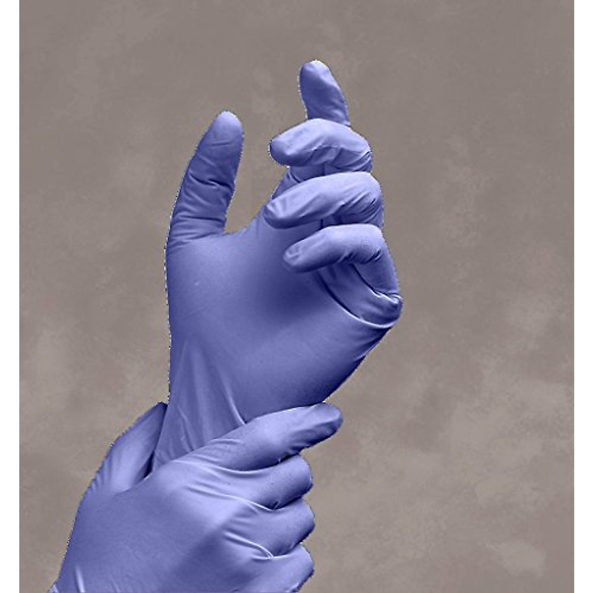 Adenna PCS776 Precision 4 mil Powder-Free Nitrile Exam Gloves, Medical Grade, Blue-Violet, Large, Box of 100