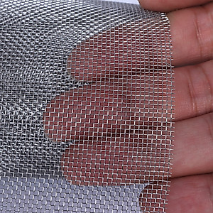 Stainless Steel 304 Wire Mesh-Metal Mesh Screen 15.5 inches x 10 feet