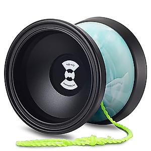 FETESNICE X1 Yoyo Professional, Unresponsive Yoyos for Kids Adults, Metal and Plastic Trick Yo-Yo with Bag + Glove + 10 Replacement Yoyos Strings(Green)