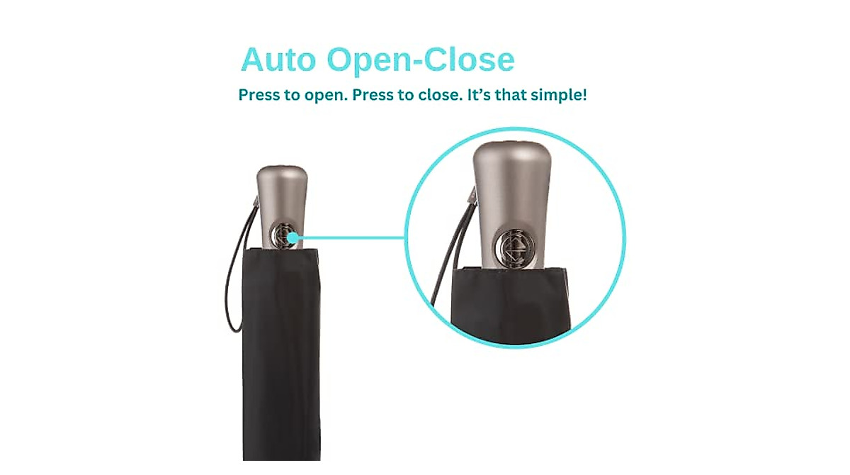 Totes InBrella: Compact Reverse Closing Umbrella