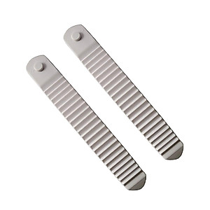 UP100 One Pair White Snowboard Binding Parts Ankle/Toe Ladder Straps for Ratchet Buckle Snowboard Boots (Length 160mm no Hole)