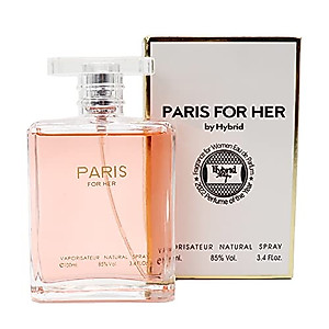 Hybrid & Company Paris for Her Fragrance for Natural Spray Sweet Scent Women Eau De Parfum 3.4 Fl Oz