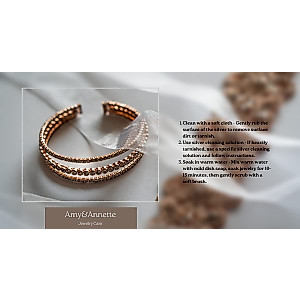 Amy & Annette Sterling Silver Round Ring with Crystals from Genuine - Great Gift Idea for Every Occasion - Size (7 / 21mm L x 2mm W)